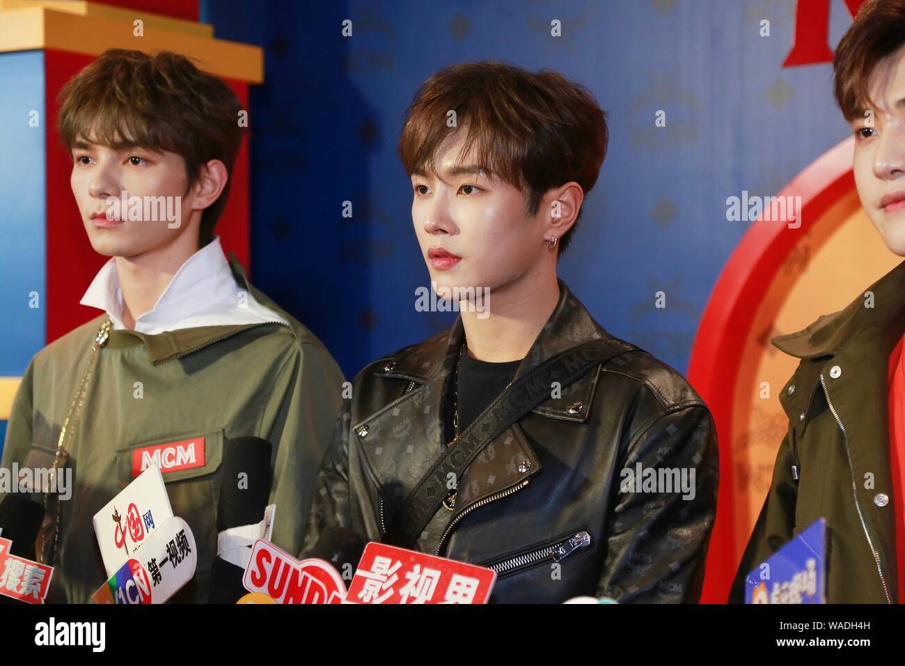 Chinese singer and actor Li Wenhan of Chinese boy band UNINE attends a ...