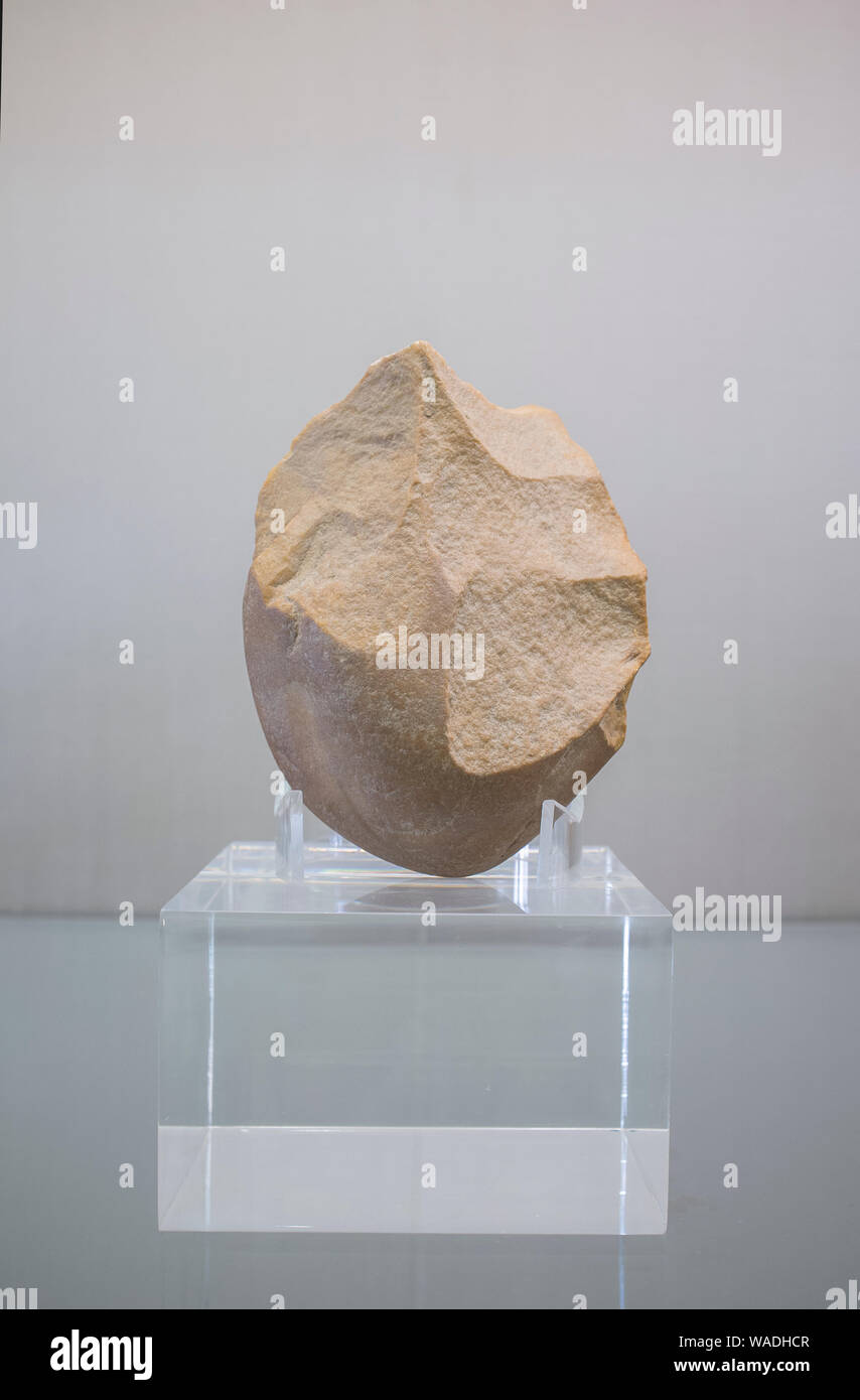 Prehistoric Bifacial Stone Tool High Resolution Stock Photography and ...