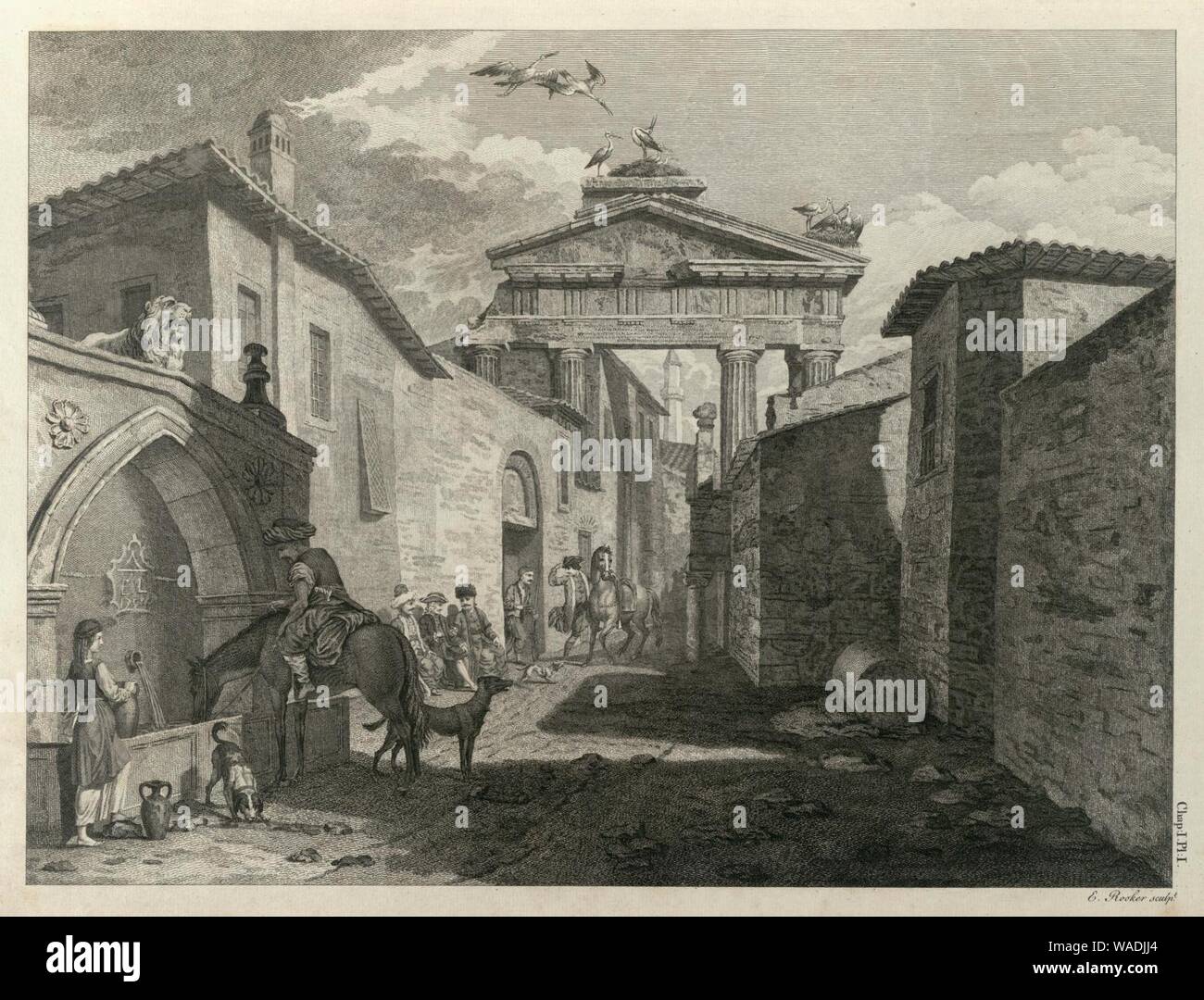 Doric Portico at Athens-The Antiquities of Athens-James Stuart and ...