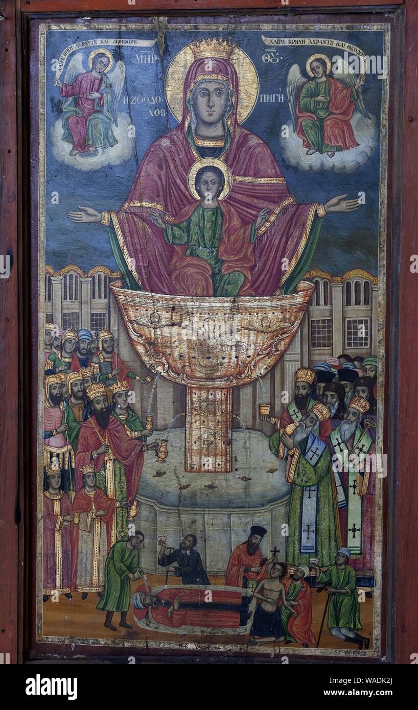 Dormition of the Mother of God Church Filipovo Life-giving Spring Icon ...