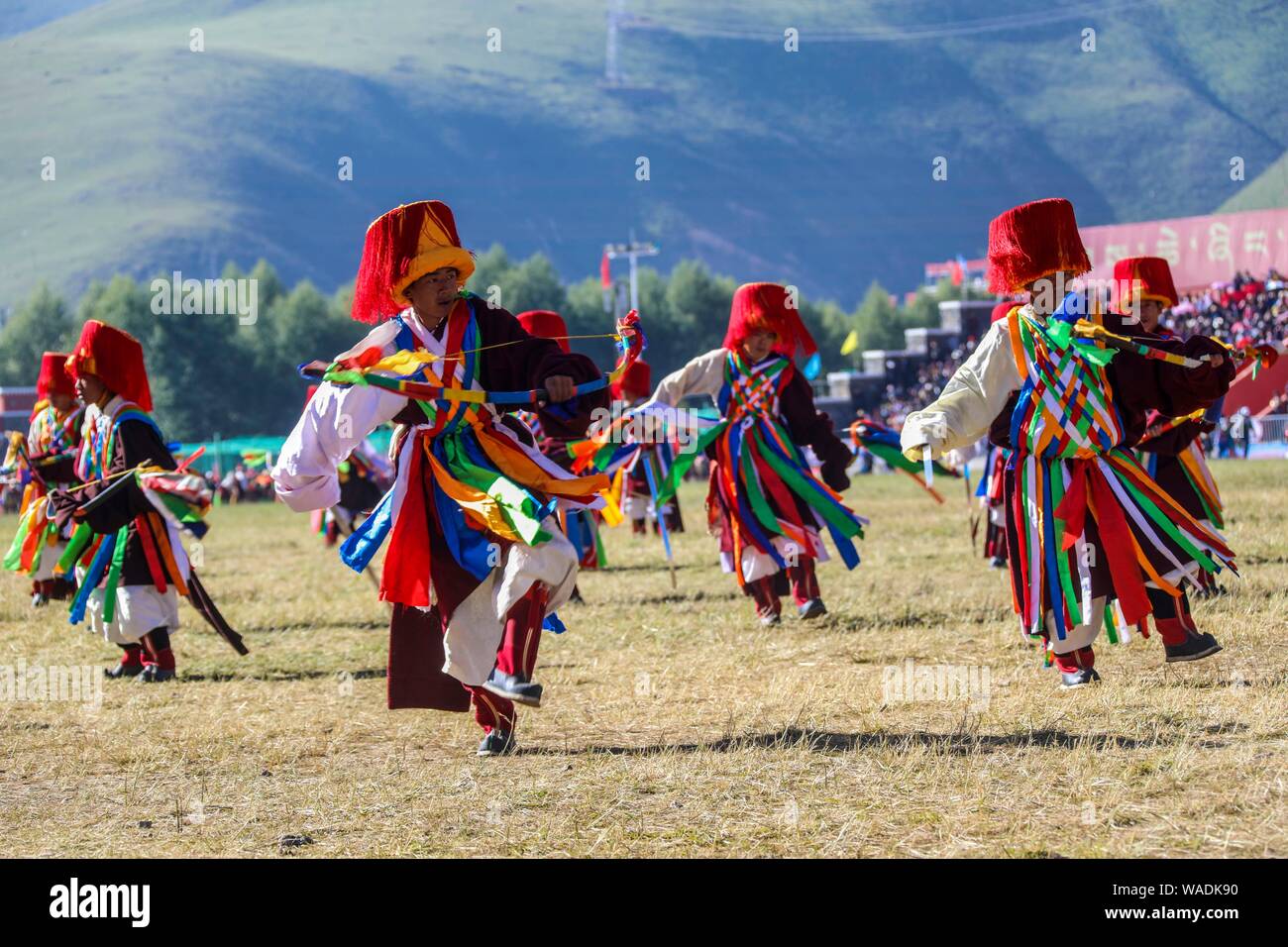 Chinese people of Tibetan ethnic group gather to celebrate the opening ...