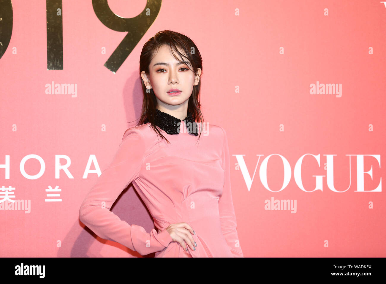 Chinese singer and actress Qi Wei, also known as Stephy Qi, poses ...