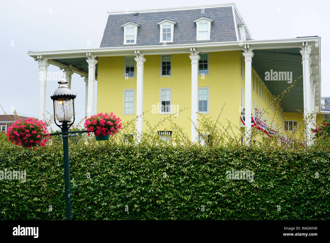 CAPE MAY, NJ -14 AUG 2019- View of the landmark Congress Hall hotel, a ...