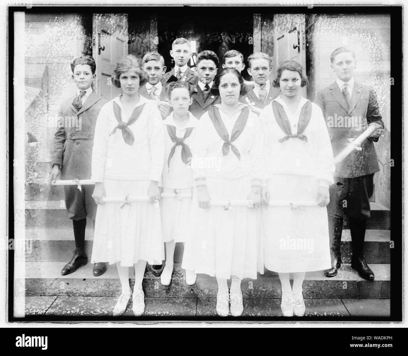 Dorothy (...) French graduating class group, 8th grade Stock Photo - Alamy