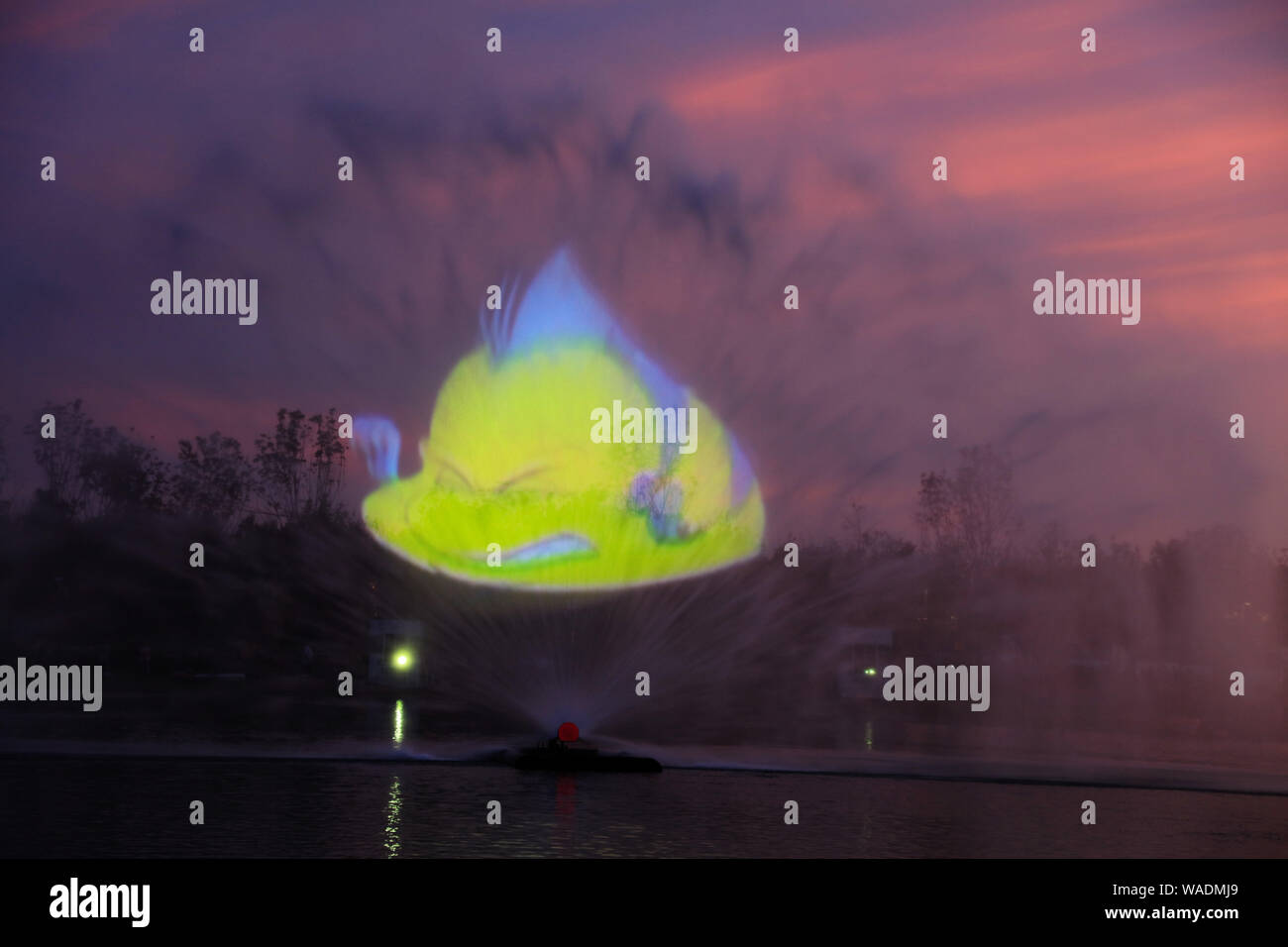 Holographic light show at Nanyang World Grand Rose Garden demonstrates ...