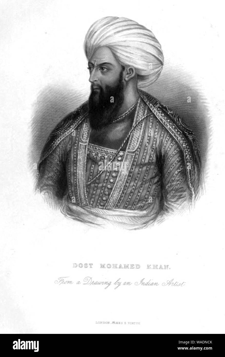 Dost Mohammed Khan Portrait Stock Photo - Alamy