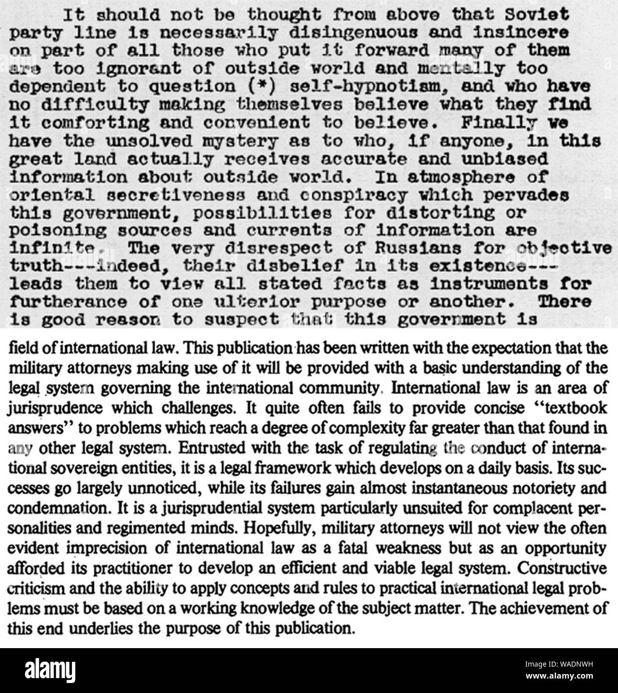 Double sentence-spaced typewriter text vs. single-spaced printed text ...