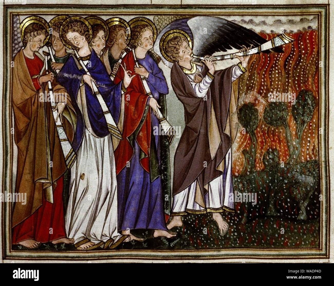 Douce Apocalypse p.023 First trumpet Stock Photo - Alamy Douce Apocalypse p.023 First trumpet Stock Photo - Alamy