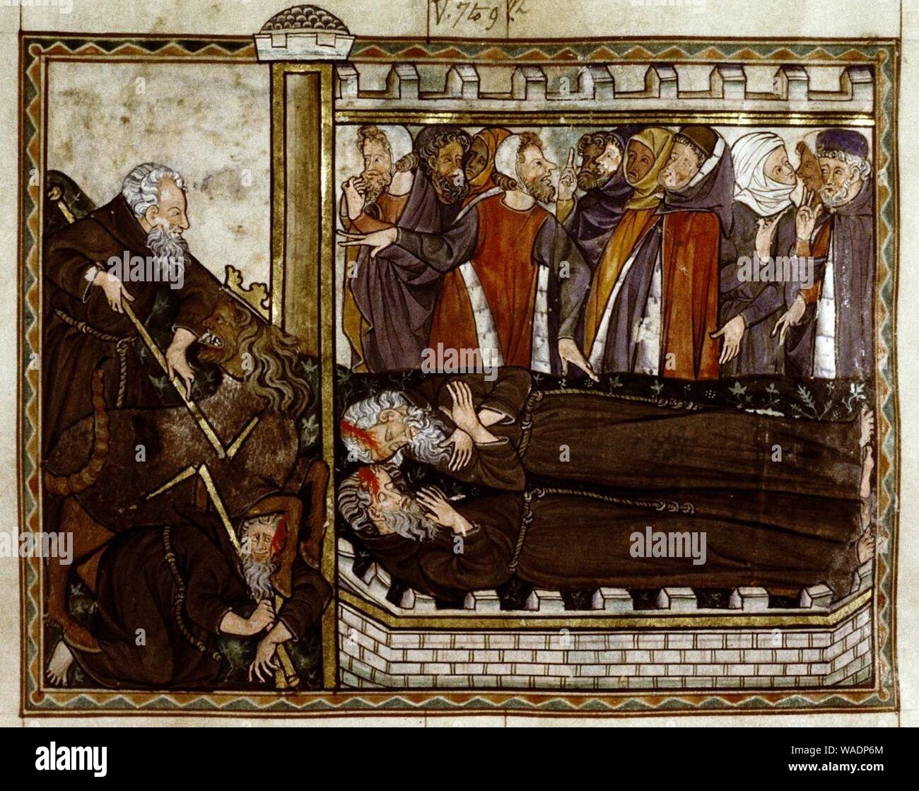 Douce Apocalypse p.036 Death of two witnesses Stock Photo - Alamy