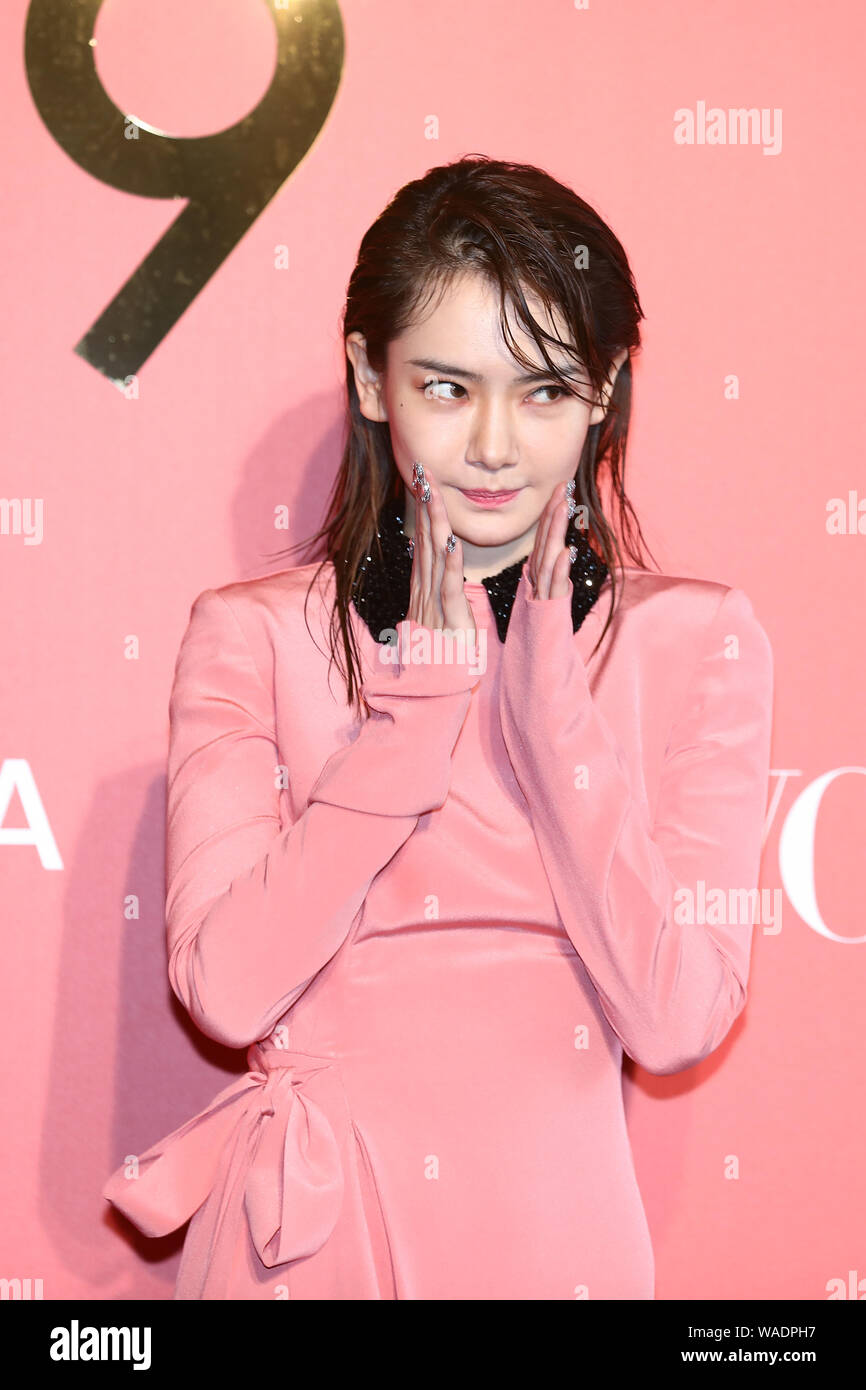 Chinese singer and actress Qi Wei, also known as Stephy Qi, poses ...