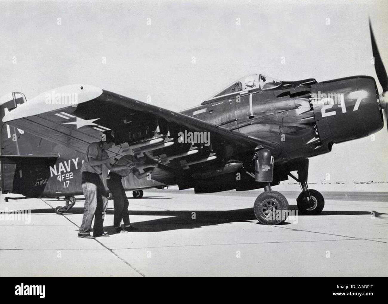Douglas AD-4N Skyraider of VF-92, in 1956 Stock Photo - Alamy