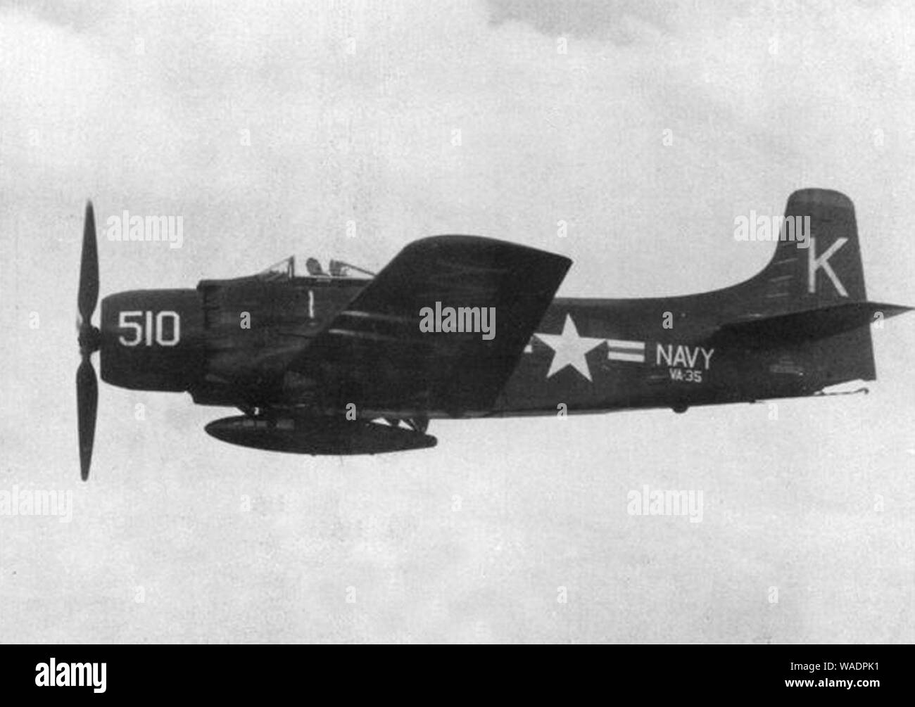 Douglas AD-4 Skyraider of VA-35 in flight circa in 1950 Stock Photo - Alamy