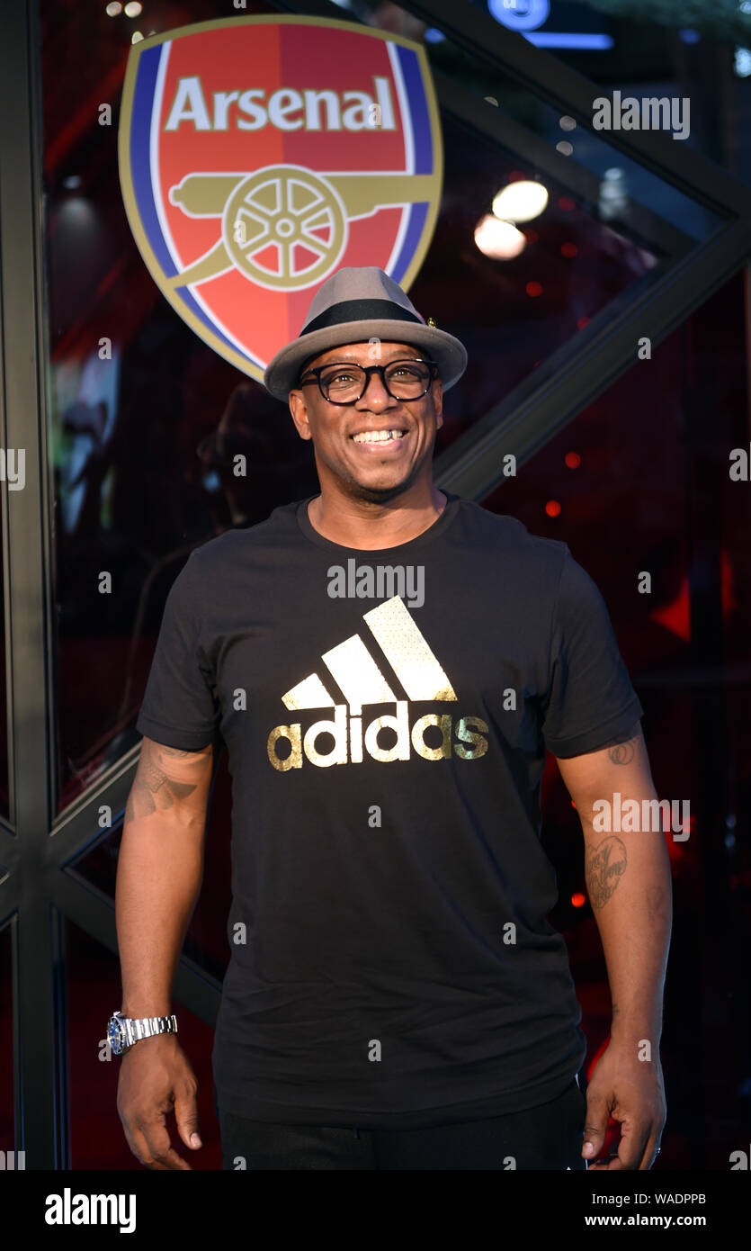Former English football player Ian Wright attends a promotional event ...