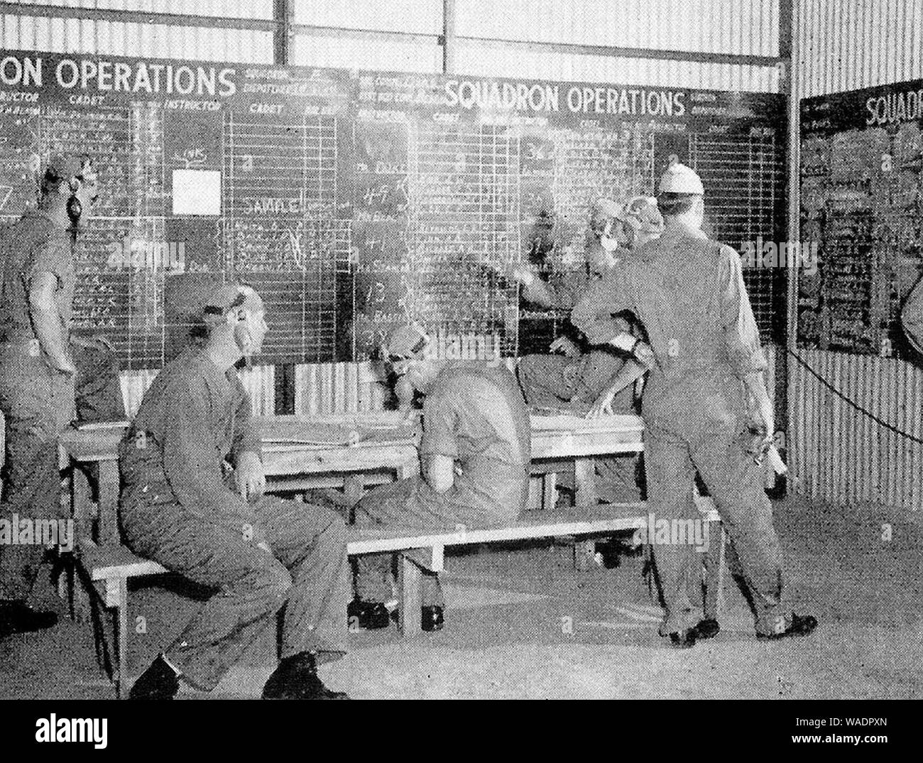 Douglas Army Airfield - Operations Board Stock Photo - Alamy