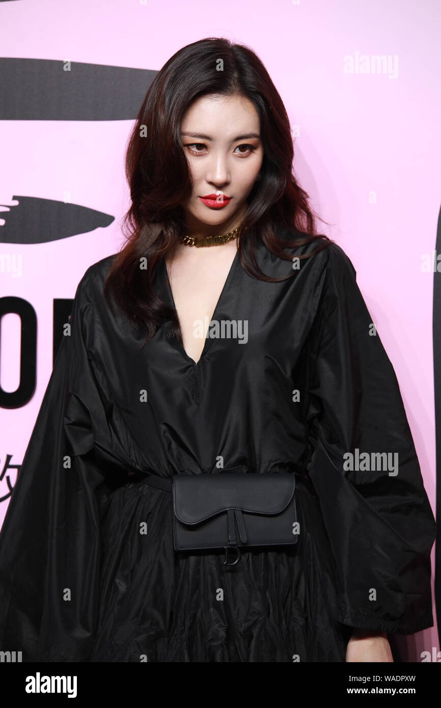 South Korean singer Lee Sun-mi, also known as Sunmi, poses on the red ...