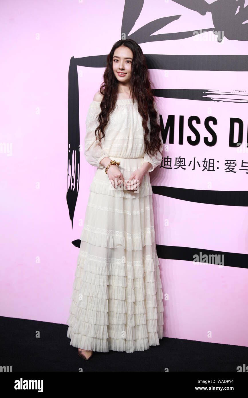 Taiwanese actress Bea Hayden Guo poses on the red carpet for the Miss ...