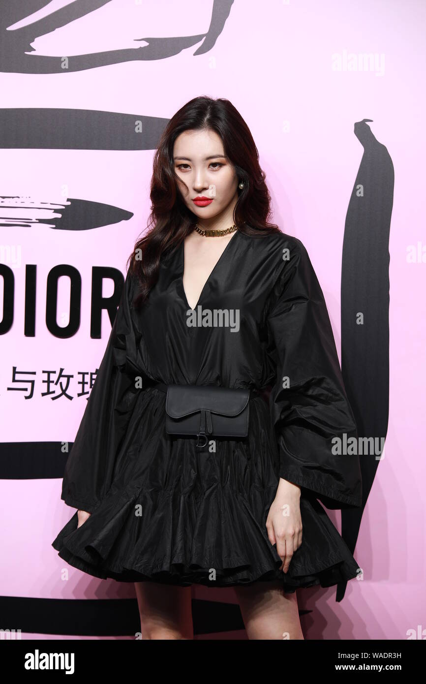 South Korean singer Lee Sun-mi, also known as Sunmi, poses on the red ...