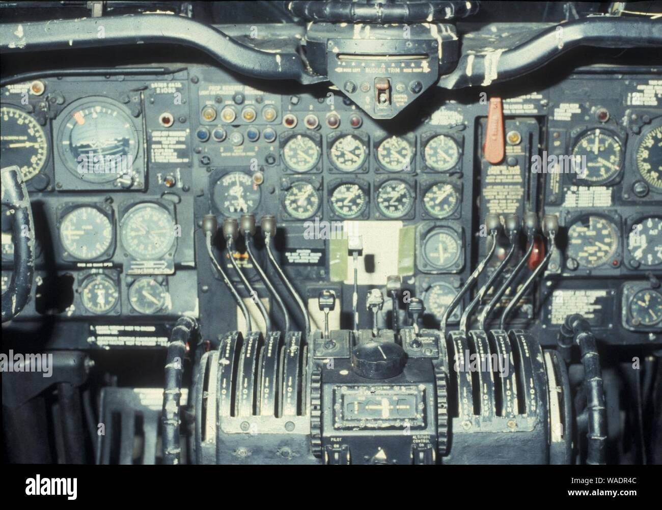 Douglas C-124C Globemaster cockpit 4 USAF Stock Photo - Alamy