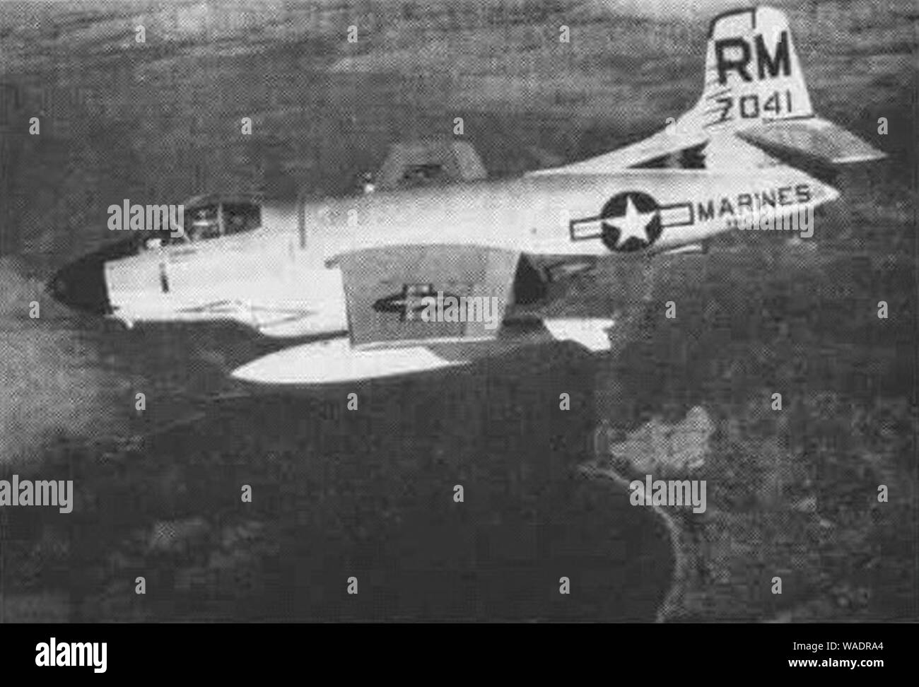 Douglas EF-10B Skyknight of VMCJ-1 in flight over Southeast Asia circa ...