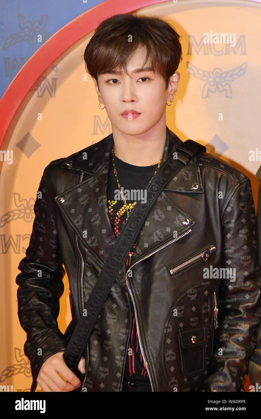 Chinese singer and actor Li Wenhan of Chinese boy band UNINE attends a ...