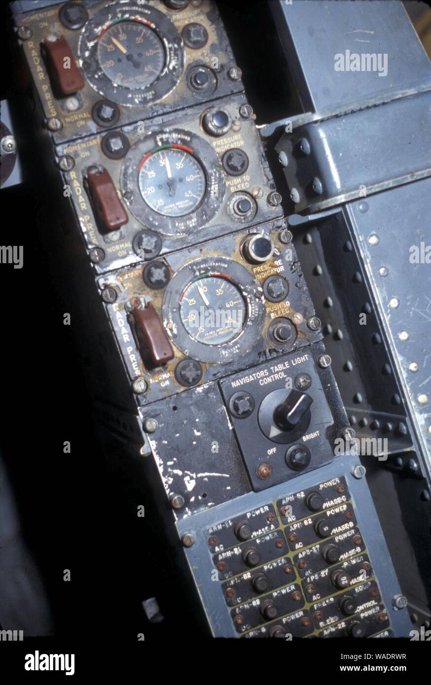 Douglas RB-66B Destroyer cockpit 3 USAF Stock Photo - Alamy