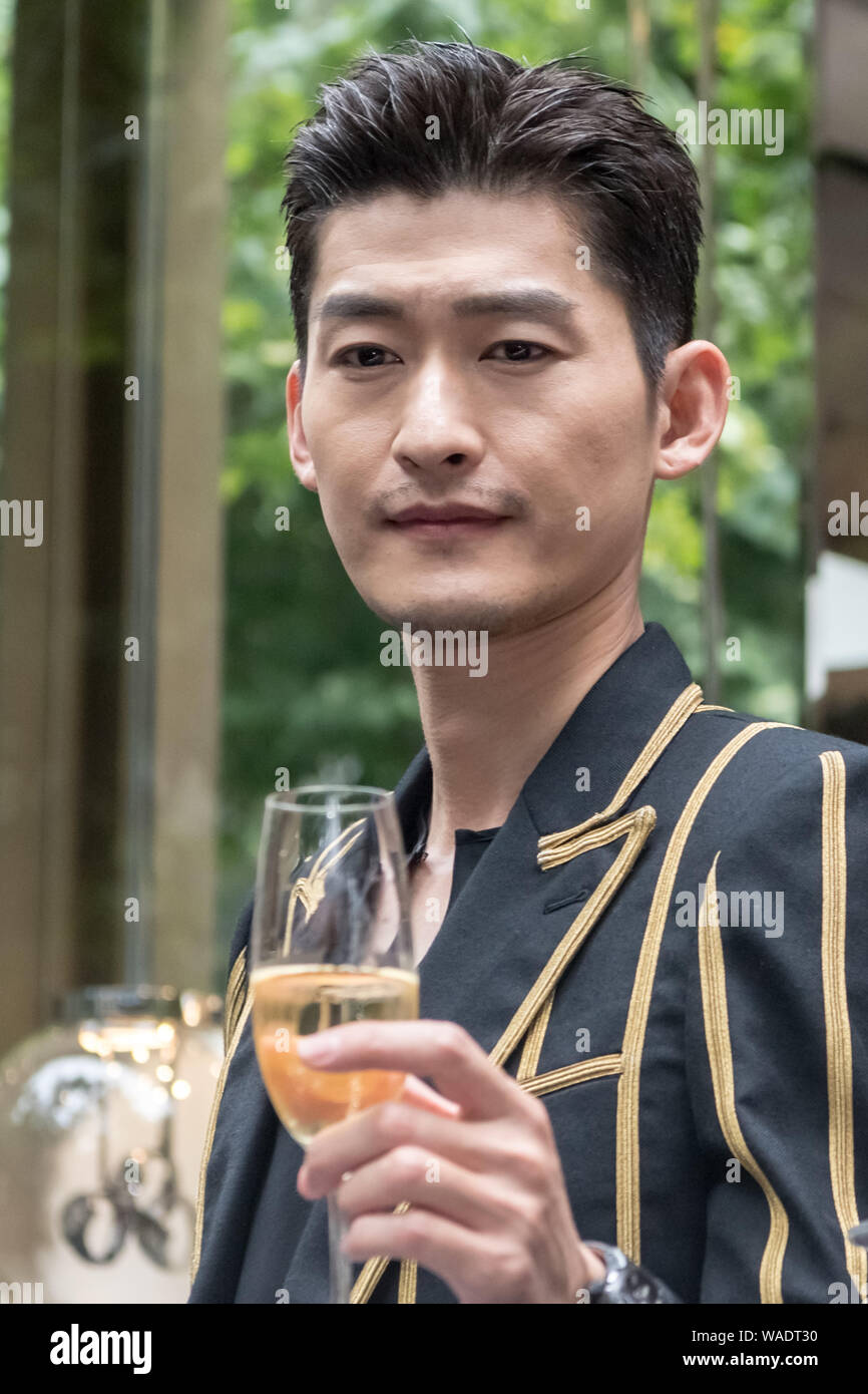 Chinese actor Zhang Han attends the opening ceremony for a watch ...