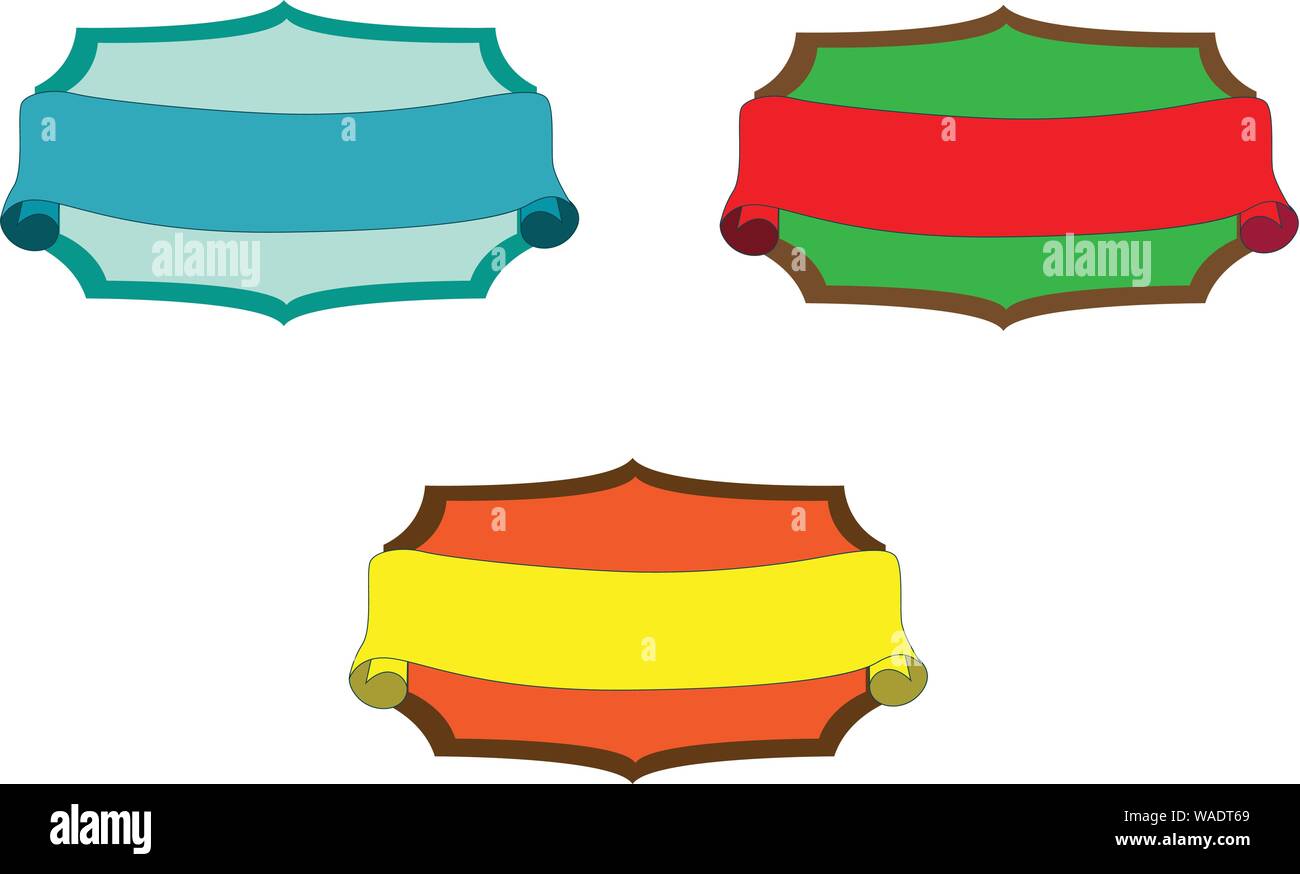 Set grunge style banners Cut Out Stock Images & Pictures - Alamy