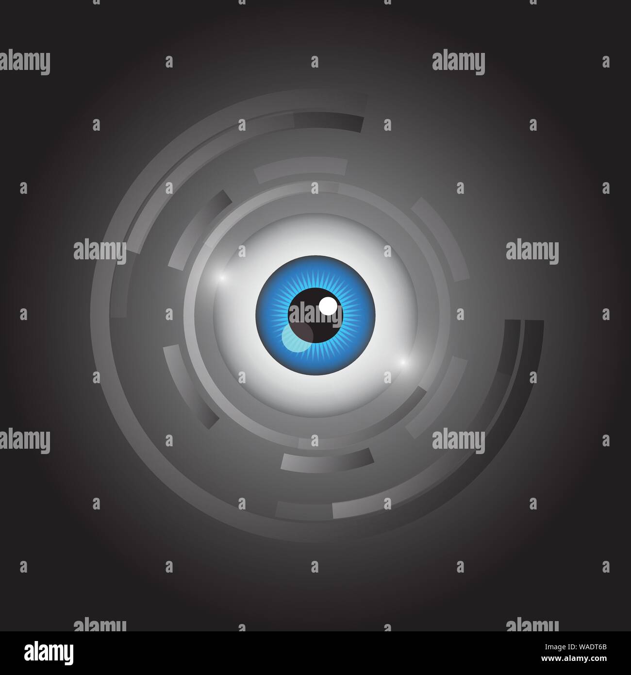 Abstract eye icon vector Stock Vector Image & Art - Alamy