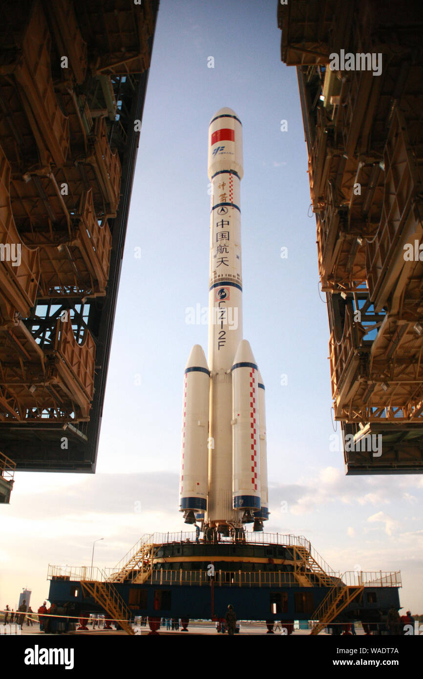 -FILE- The Long March 2F carrier rocket (LM-2F), which would deliver ...