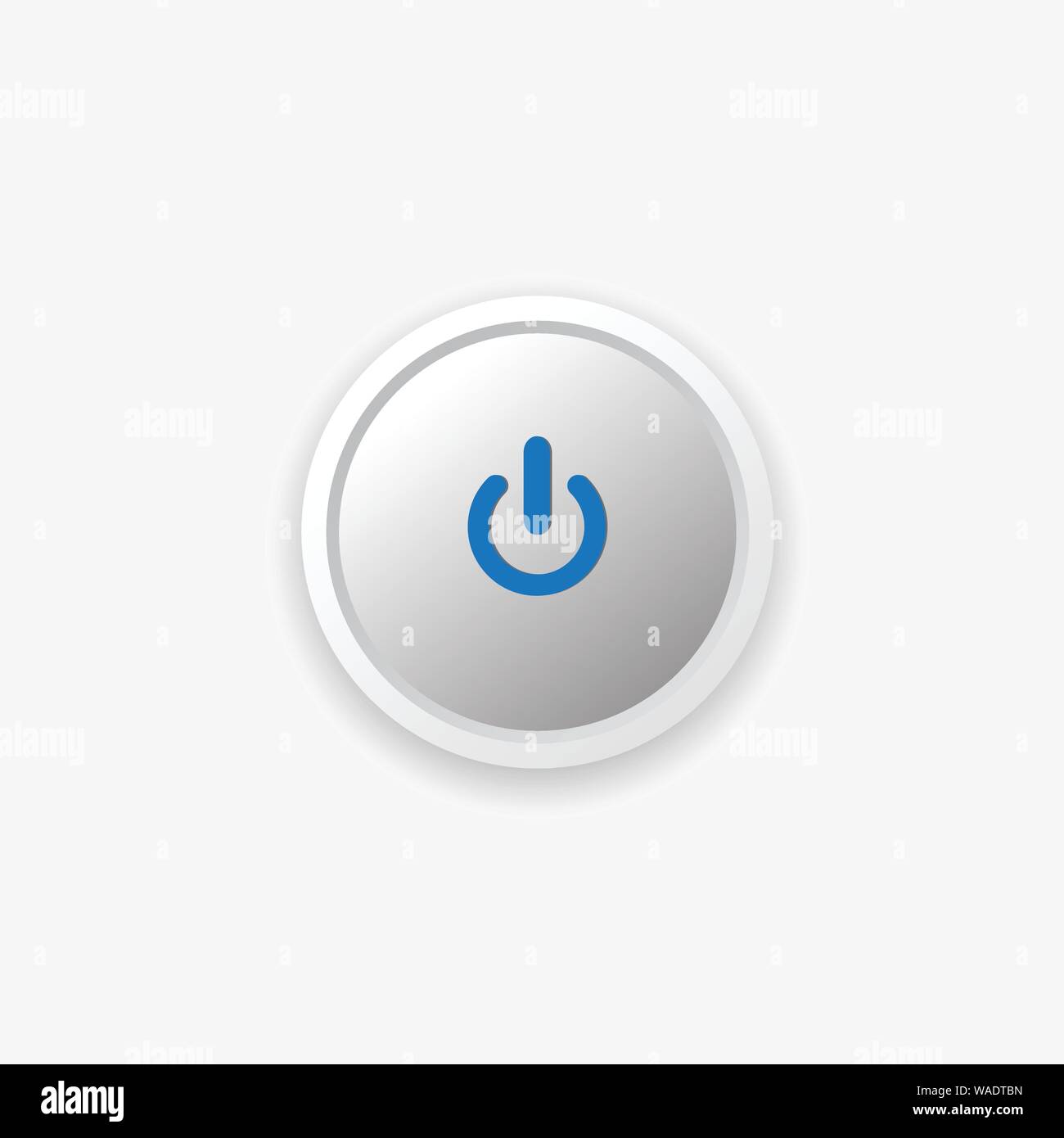 Vector illustration of power button Stock Vector Image & Art - Alamy