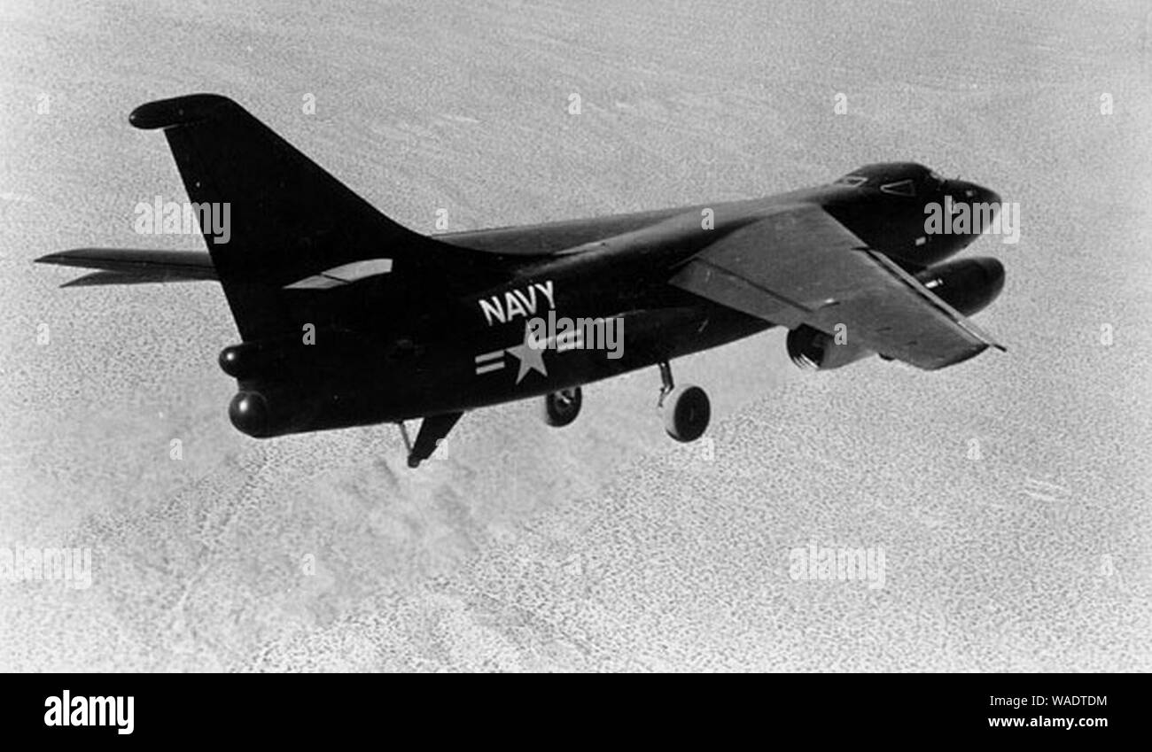 Douglas XA3D-1 Skywarrior during first flight over Edwards Air Force ...