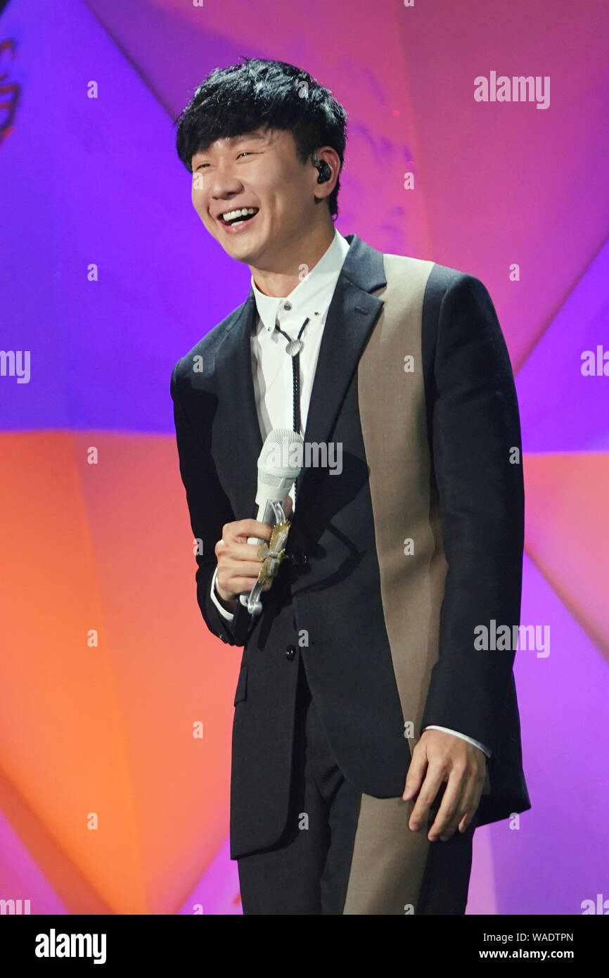 Singaporean singer JJ Lin performs during the opening ceremony for the ...
