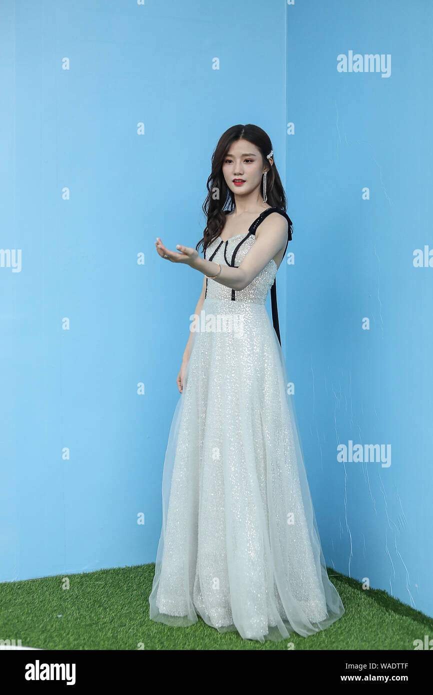 Chinese singer and actress Estelle Chen Yihan attends a concert held by ...
