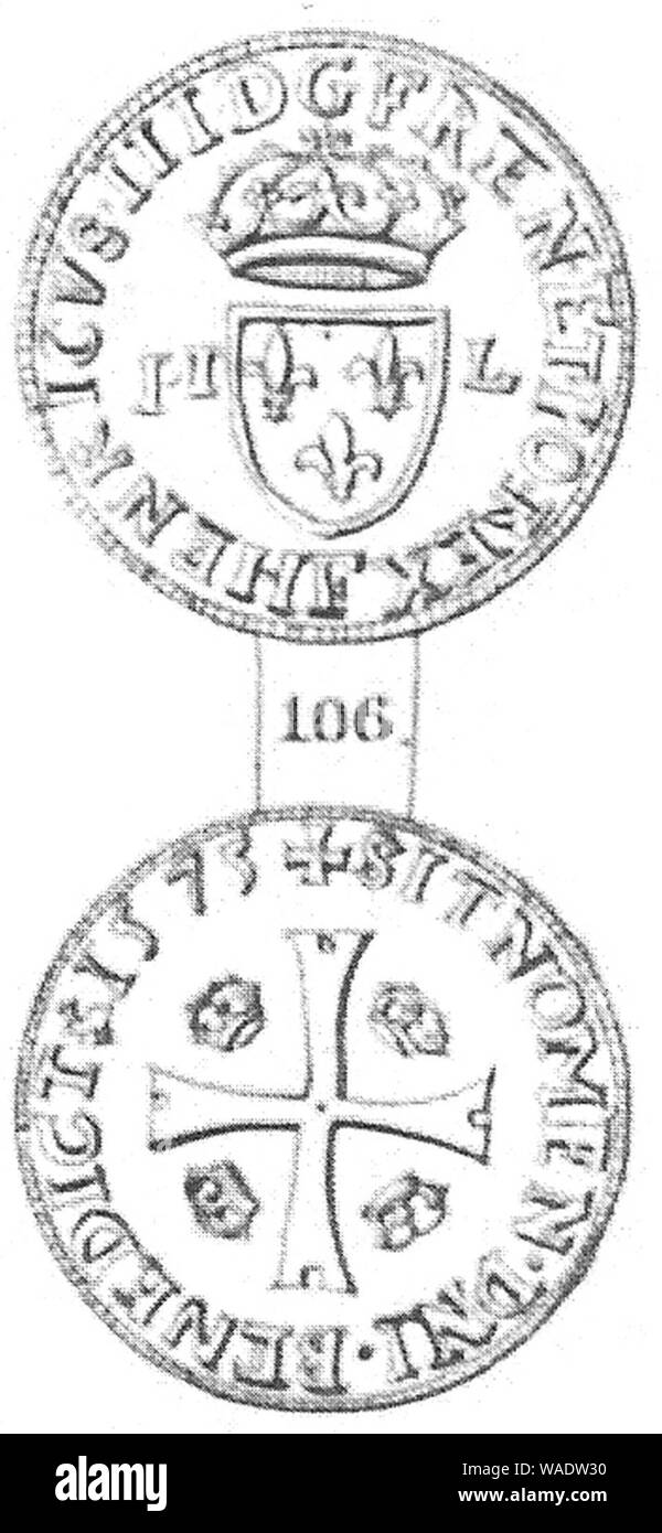 Douzain 1575 Henryk Walezy Stock Photo - Alamy