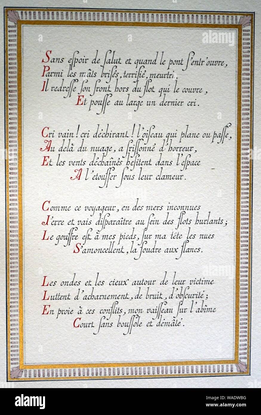 Douze poëmes 94202 Stock Photo - Alamy