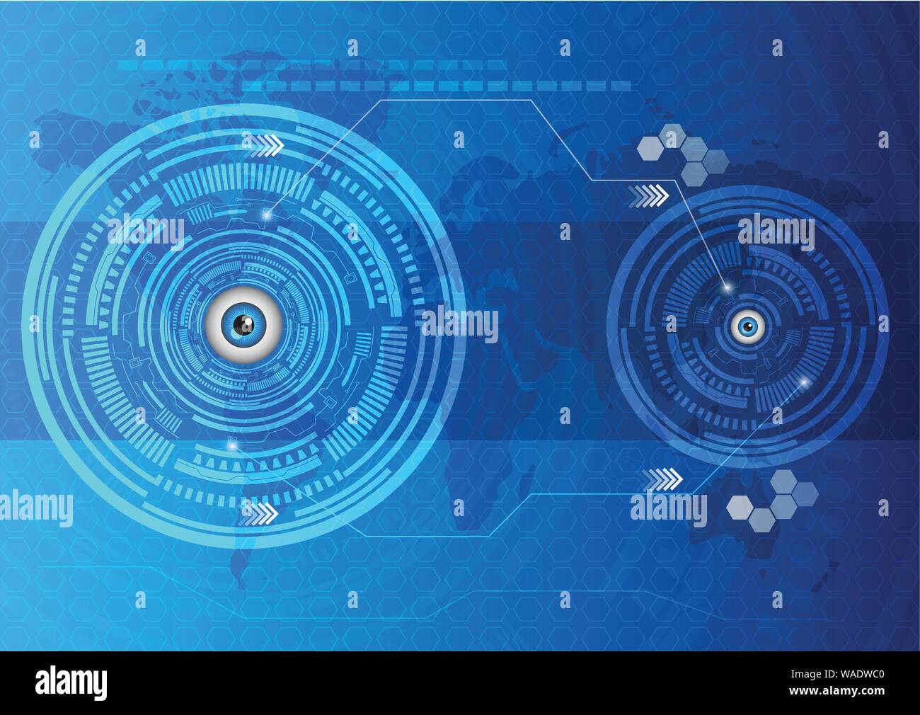 Eyes abstract technology innovation template background Stock Vector ...