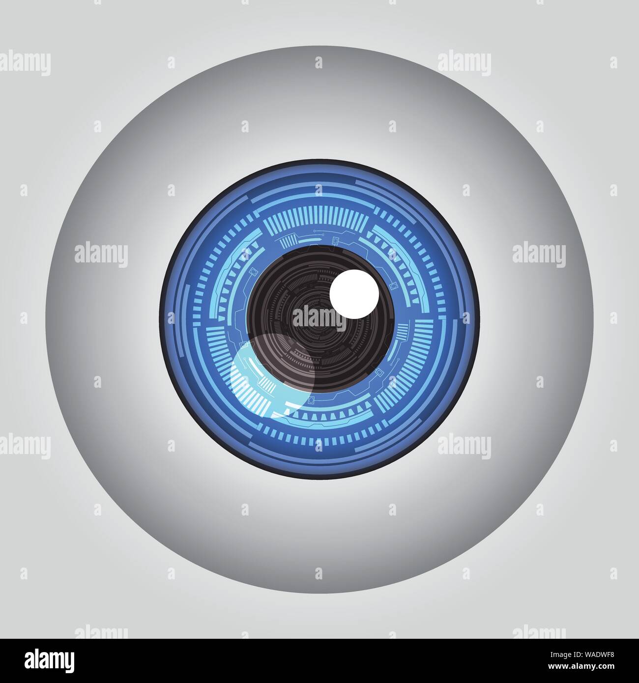 Abstract eye technology icon vector Stock Vector Image & Art - Alamy