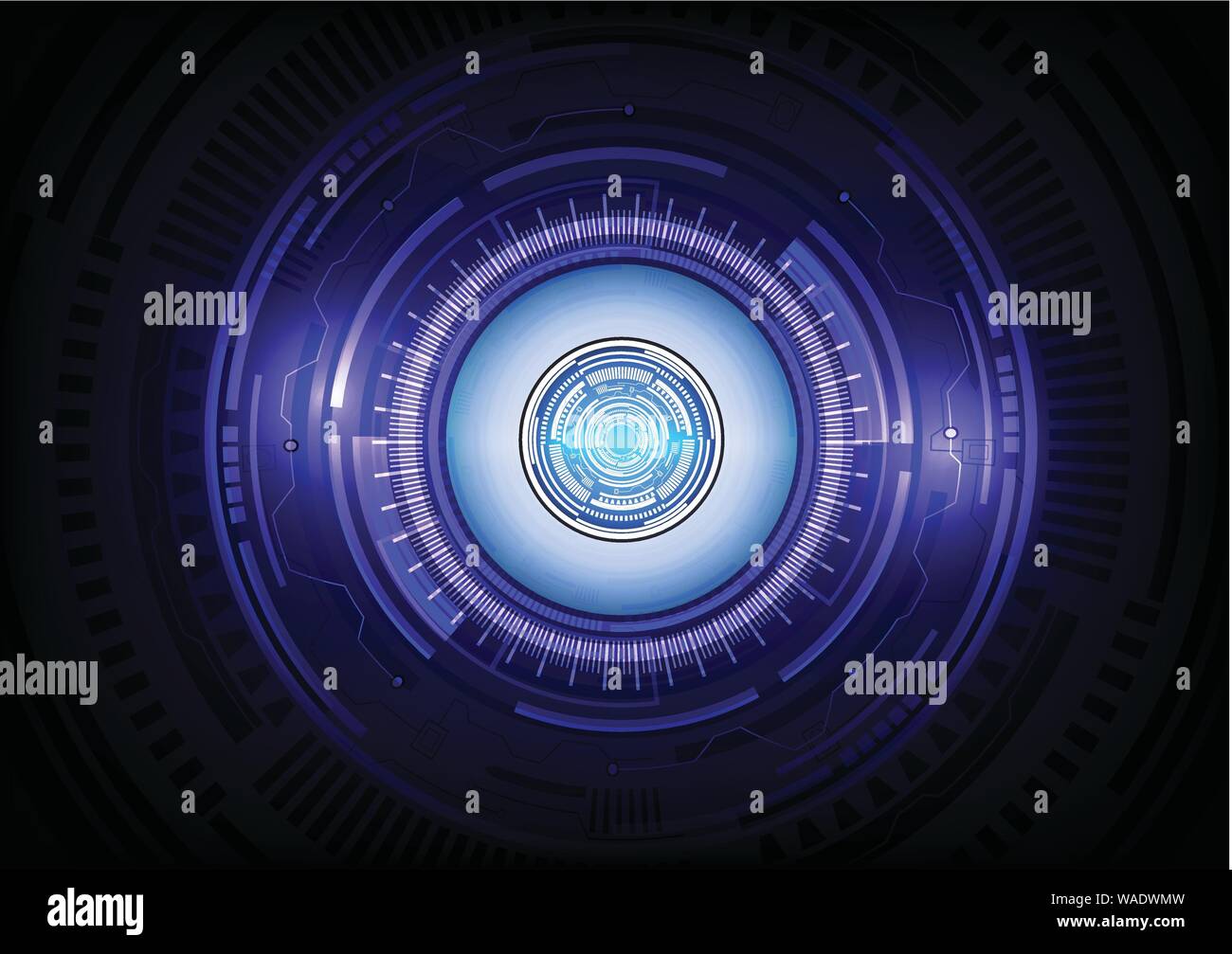 Eye blue abstract technology background Stock Vector Image & Art - Alamy