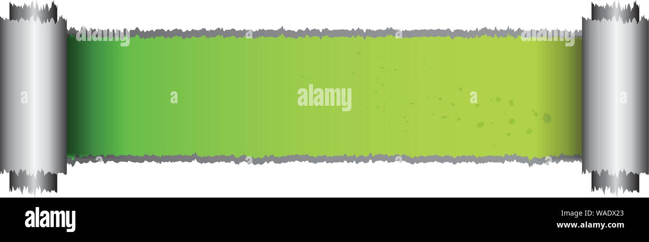 Green paper rip vector Stock Vector Image & Art - Alamy
