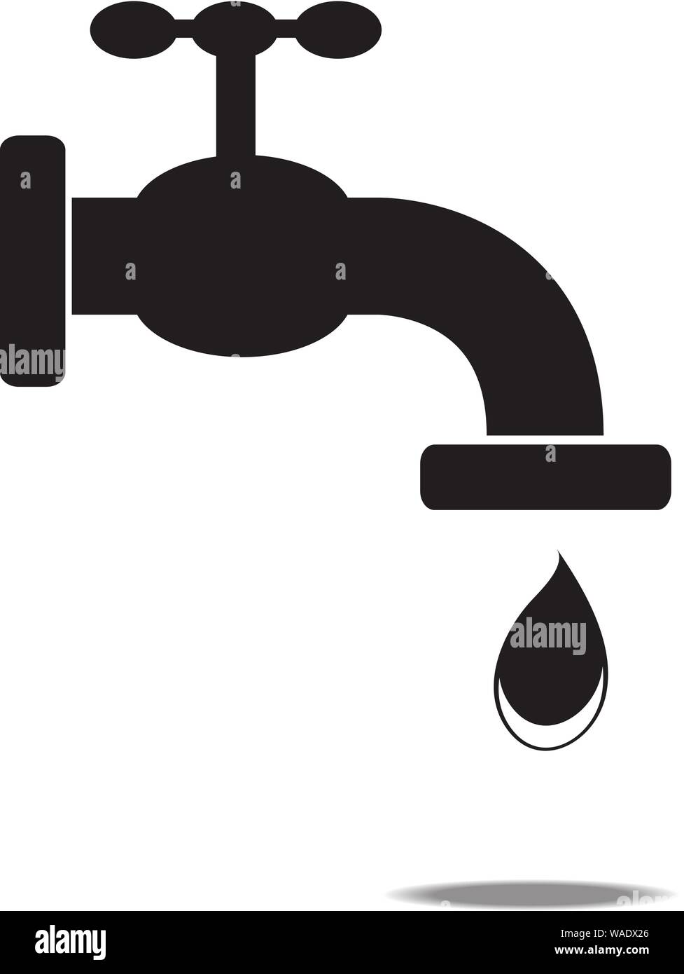 faucet icon on white background Stock Vector Image & Art - Alamy