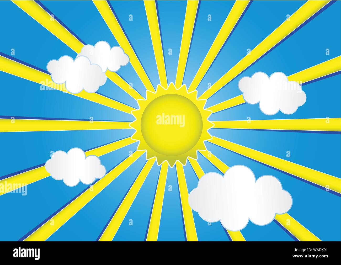 Beautiful sunset scenic clouds Stock Vector Images - Alamy