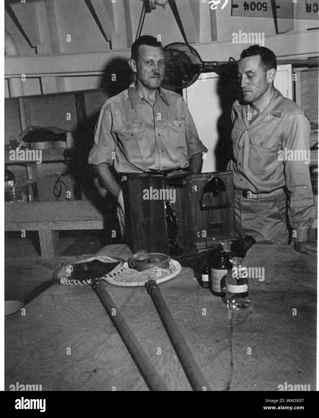 Dr Frederick Hase Rodenbaugh Sr and Dr Lauren R Donaldson unpacking ...