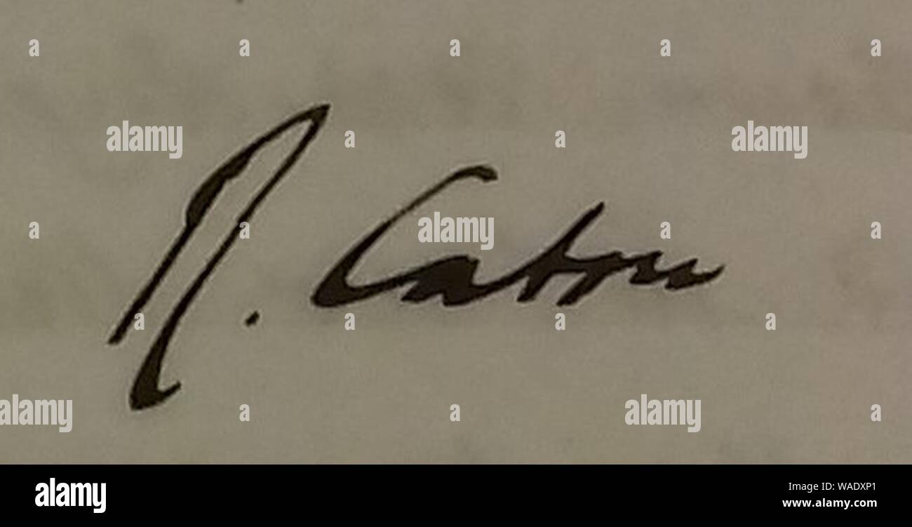 Dr Richard Caton Signature Stock Photo - Alamy