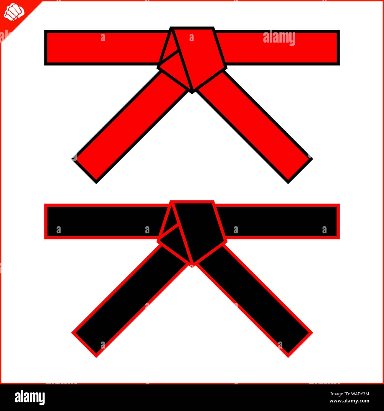 Black belt judo Stock Vector Images - Alamy
