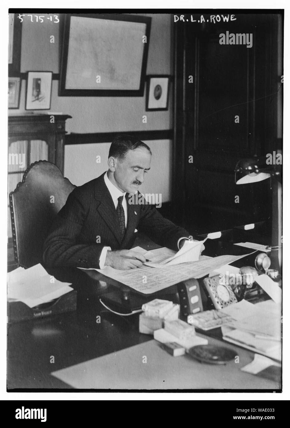 Dr. L.A. Rowe Stock Photo - Alamy