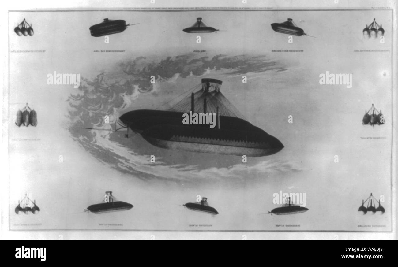 Dr. Solomon Andrew's airship ‘Aereon,‘ in which he proposes ot cross ...