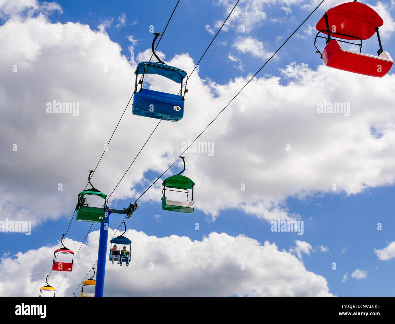Sky Glider ride at the Illinois State Fair Stock Photo - Alamy