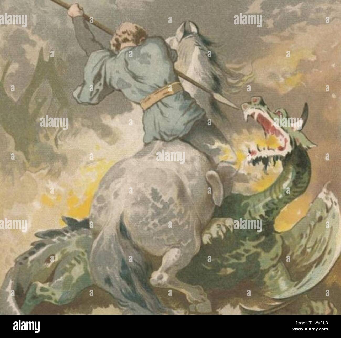 Dragon Slayer Alexander Zick (1899 Stock Photo - Alamy