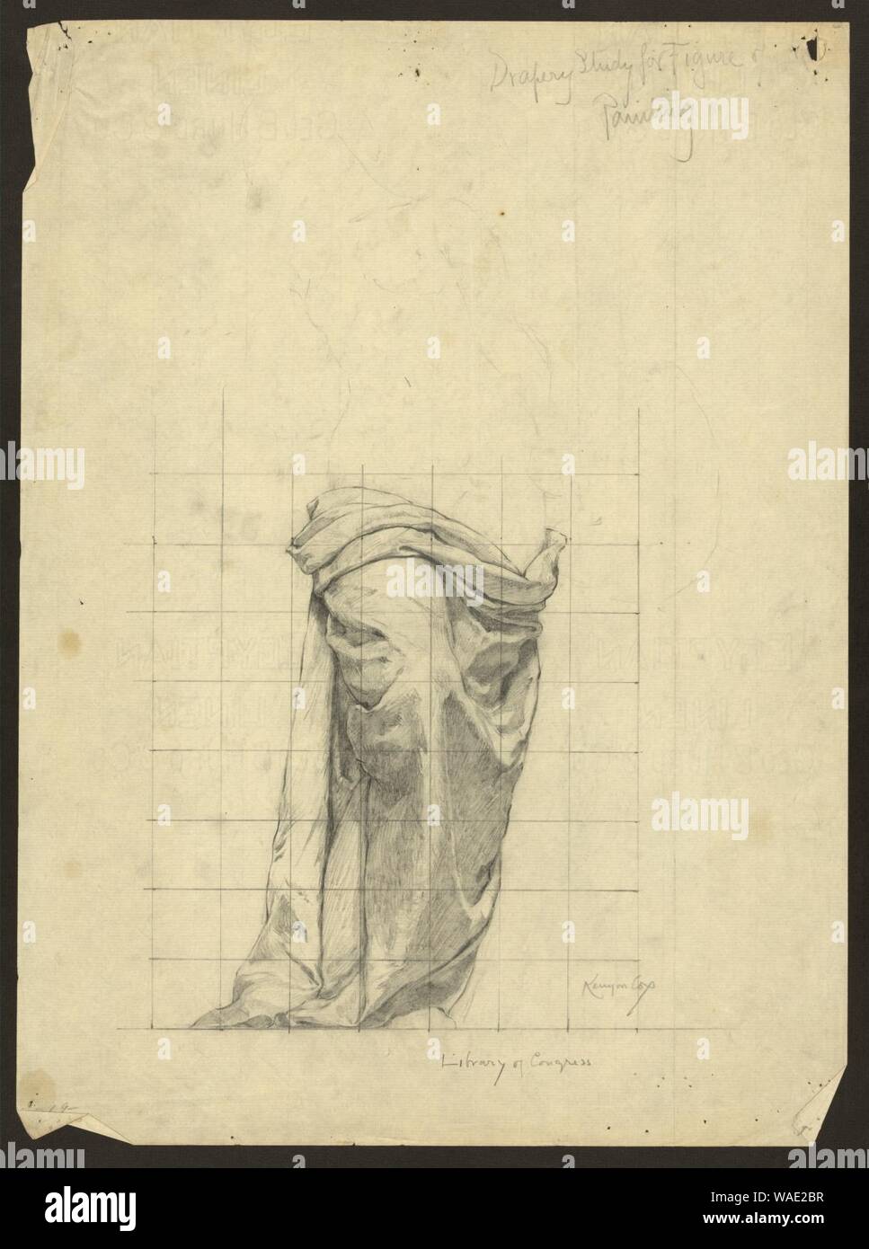 Drapery study for figure of Painting Stock Photo - Alamy