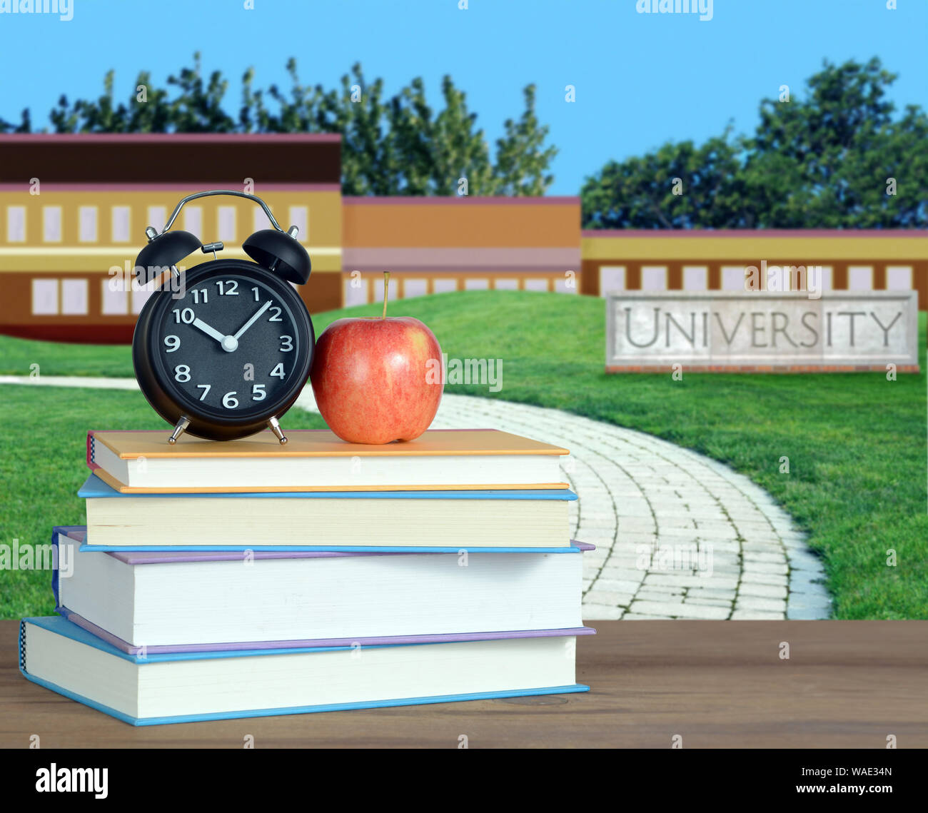 education concept: path to college or university Stock Photo - Alamy